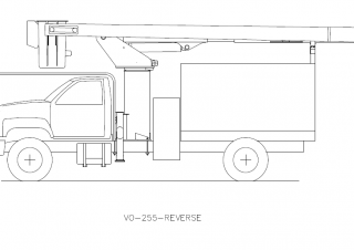 Versalift VO-255-REV Specs & Dimensions (2017 - 2025) | Trailer Mounted Articulating Boom Lifts ...