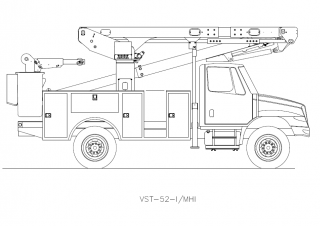 Versalift VST-52-I Specs & Dimensions (2017 - 2025) | Trailer Mounted Articulating Boom Lifts ...