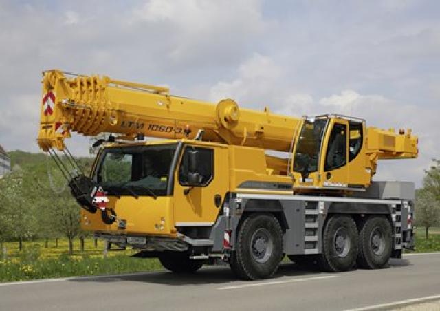 Liebherr LTM 1060-3.1 crane - load chart, specs & dimensions (2014 ...