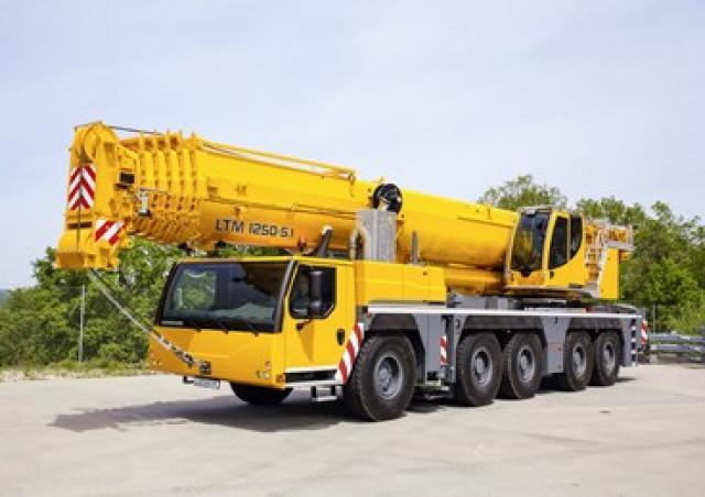 Liebherr LTM 1250-5.1 crane - load chart, specs & dimensions (2013 ...