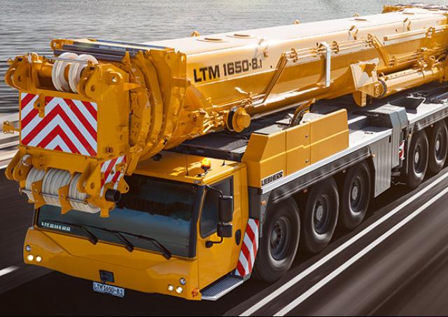 Liebherr LTM 1650-8.1 crane - load chart, specs & dimensions (2019 ...