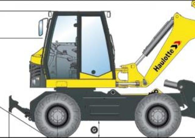 Haulotte Multi Job MJX 950 Backhoe Loader Specs & Dimensions (2007 ...