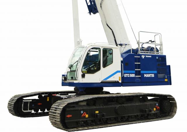 Tadano GTC-500 crane - load chart, specs & dimensions (2019 - 2025 ...
