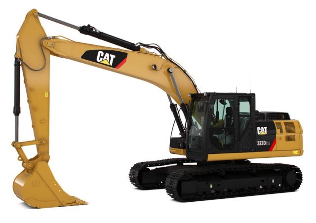 Caterpillar 323D2 (Tier 3, ROPS) excavator specs & dimensions (2017 ...