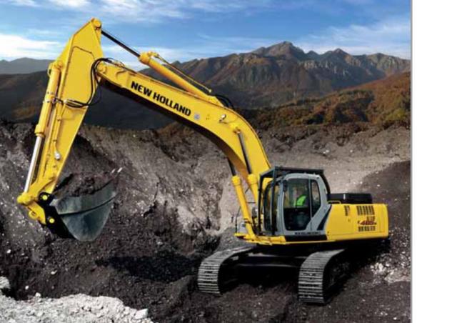 New Holland E 485 B LCH excavator specs & dimensions (2008 - 2012 ...