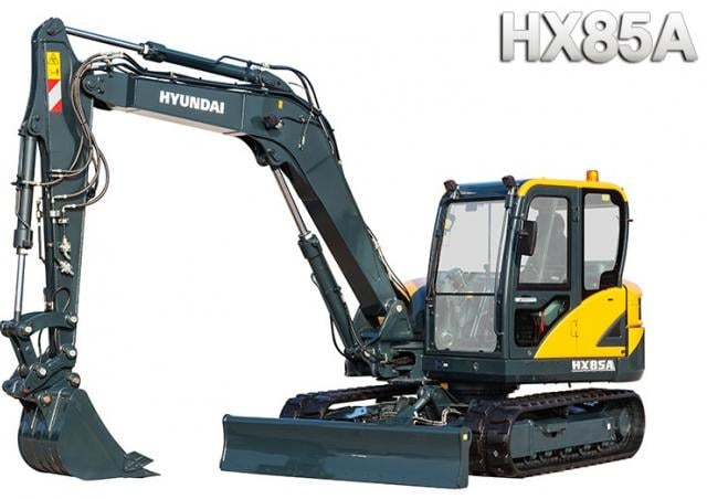 Hyundai HX85A excavator specs (2020 - 2025) | Diggers | LECTURA Specs