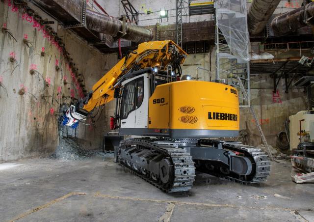 Liebherr R 950 Tunnel Litronic excavator specs & dimensions (2019 ...