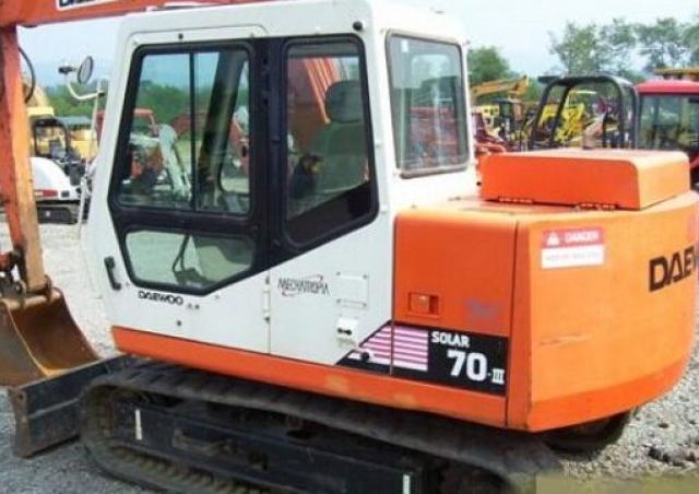 Doosan Solar 70-III excavator specs & dimensions (1997 - 2000 ...