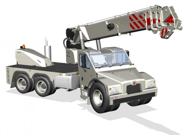 Franna AT 40 crane - load chart, specs (2017 - 2025) | LECTURA Specs