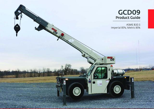 Grove GCD09 crane - load chart, specs (2018 - 2025) | LECTURA Specs