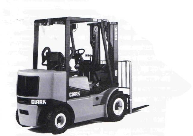 Clark CGP 25 LPG forklift specs & dimensions (1997 - 2002) | Lift ...