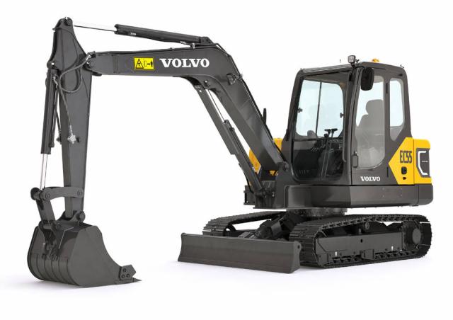 Volvo EC55 ELECTRIC excavator specs & dimensions (2022 - 2023 ...