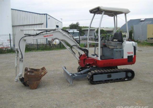 Takeuchi TB 016 S Hybrid excavator specs & dimensions (2012 - 2014 ...