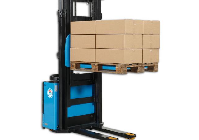 HanseLifter E-1646 Stand up rider pallet stacker specs (2014 - 2019 ...