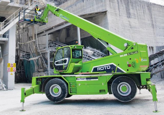 Merlo Roto 50.35 S PLUS EE4 - CVTRONIC rotating telehandler specs ...