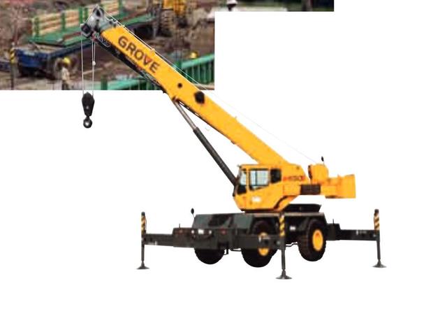 Grove RT650E crane - load chart, specs (2000 - 2017) | LECTURA Specs