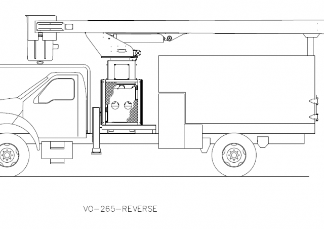 Versalift VO-265-REV Specs & Dimensions (2017 - 2025) | Trailer Mounted Articulating Boom Lifts ...