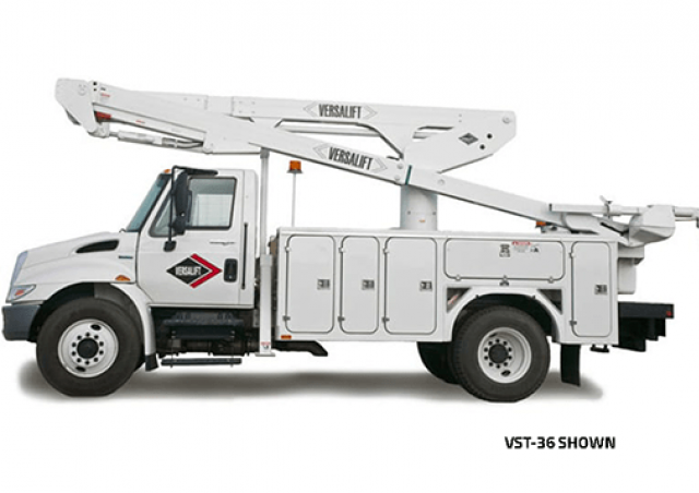 Versalift VST-36-I Specs & Dimensions (2017 - 2025) | Trailer Mounted Articulating Boom Lifts ...