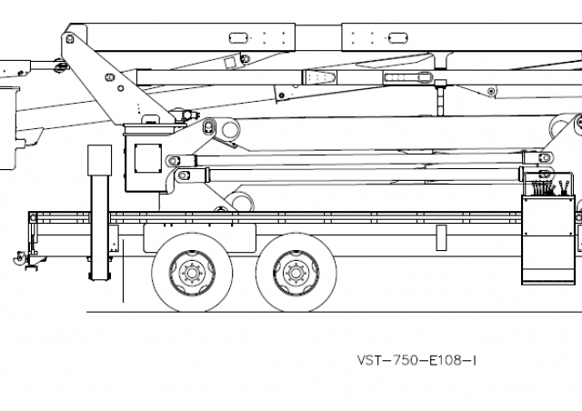 Versalift VST-7500I-E108 ELEVATOR Specs & Dimensions (2017 - 2025) | Trailer Mounted ...