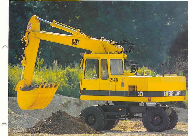 Caterpillar 214B excavator specs (1991 - 1996) | Diggers | LECTURA Specs