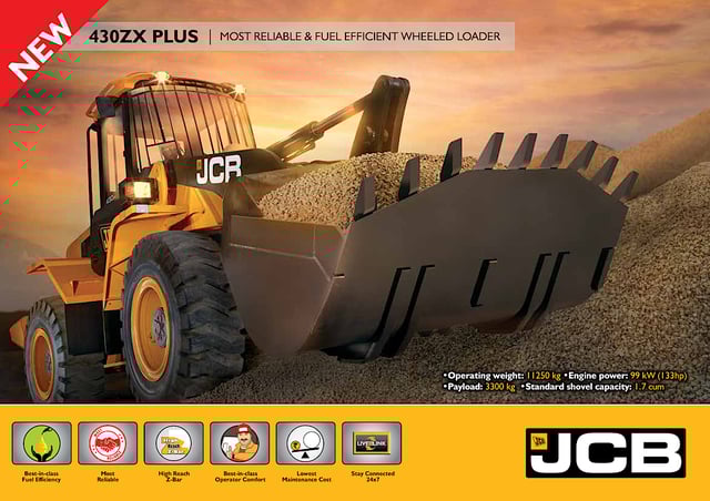 JCB 430ZX PLUS Wheel Loader Specs & Dimensions (2019 - 2022) | LECTURA ...