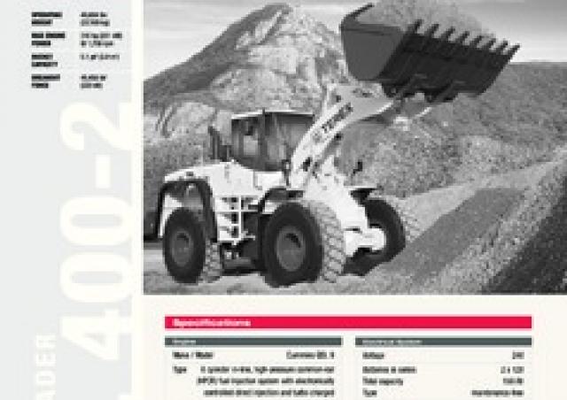 Terex TXL 400-2 Wheel Loader Specs & Dimensions (2006 - 2023) | LECTURA ...