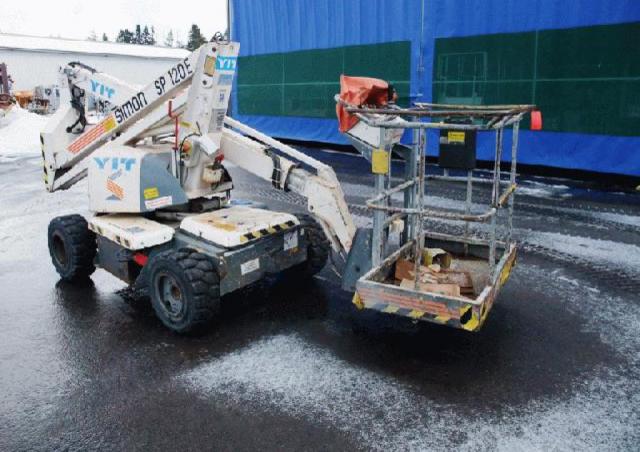 Simon SP 120 E Specs (1995 - 1998) | Wheeled Articulating Boom Lifts ...