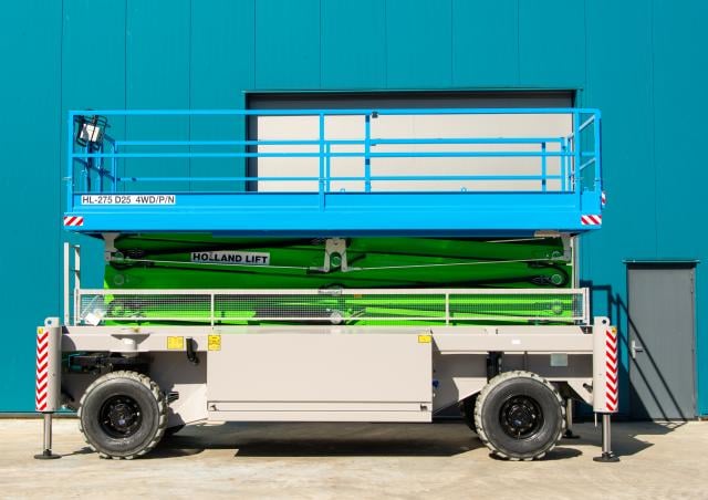 Holland-Lift HL-275 D25 Specs (2023 - 2025) | Wheeled scissor lifts ...