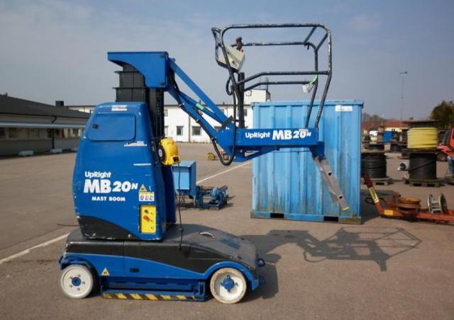 UpRight MB 20 N Specs (2006 - 2010) | Single Vertical Mast Boom Lifts ...