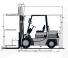 Caterpillar DP 25 diesel forklift specs & dimensions (1996 - 1999 ...