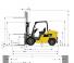 Caterpillar DP55N diesel forklift specs & dimensions (2010 - 2014 ...