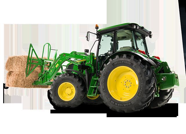 John Deere 6100 RC 4WD Tractor Specs & Dimensions (2013 - 2016 ...