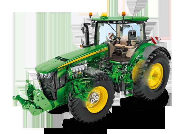 John Deere 8370 R 4WD Tractor Specs & Dimensions (2014 - 2015 ...