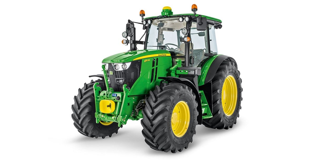 John Deere 6105MC 4WD Tractor Specs & Dimensions (2017 - 2020 ...