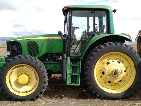 John Deere 7420 4WD Tractor Specs & Dimensions (2003 - 2007) | LECTURA ...