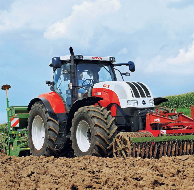 Steyr CVT 6225 Basis 4WD Tractor Specs & Dimensions (2010 - 2011) | LECTURA Specs