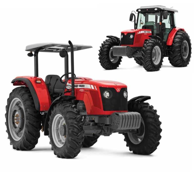 Massey Ferguson MF 455 Xtra 4WD Tractor Specs & Dimensions (2018 - 2022 ...