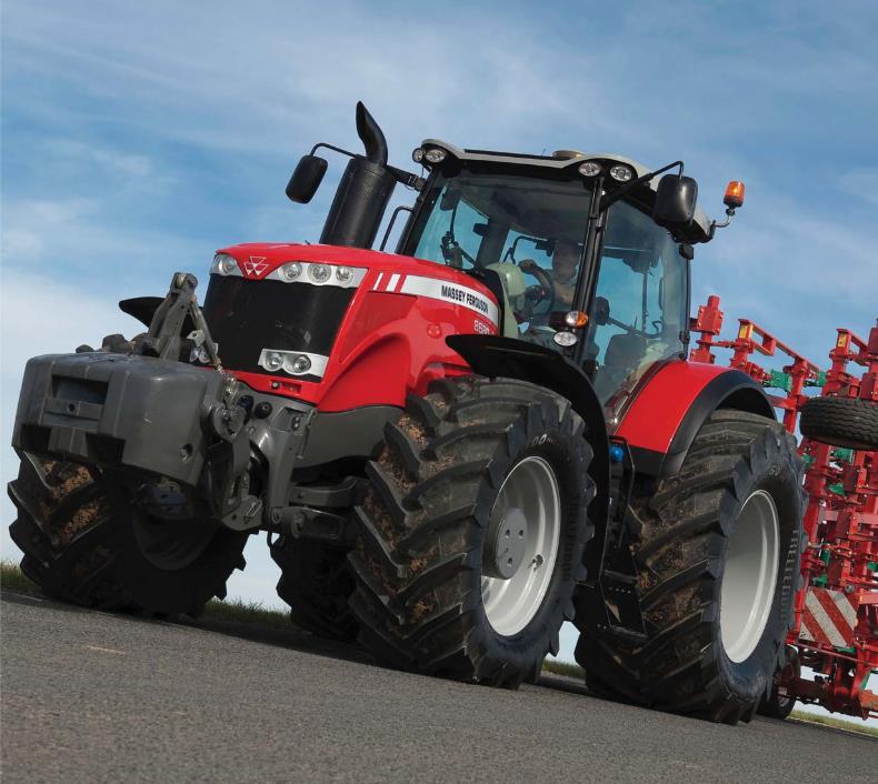 Massey Ferguson MF 8680 Dyna-VT 4WD Tractor Specs & Dimensions (2009 ...