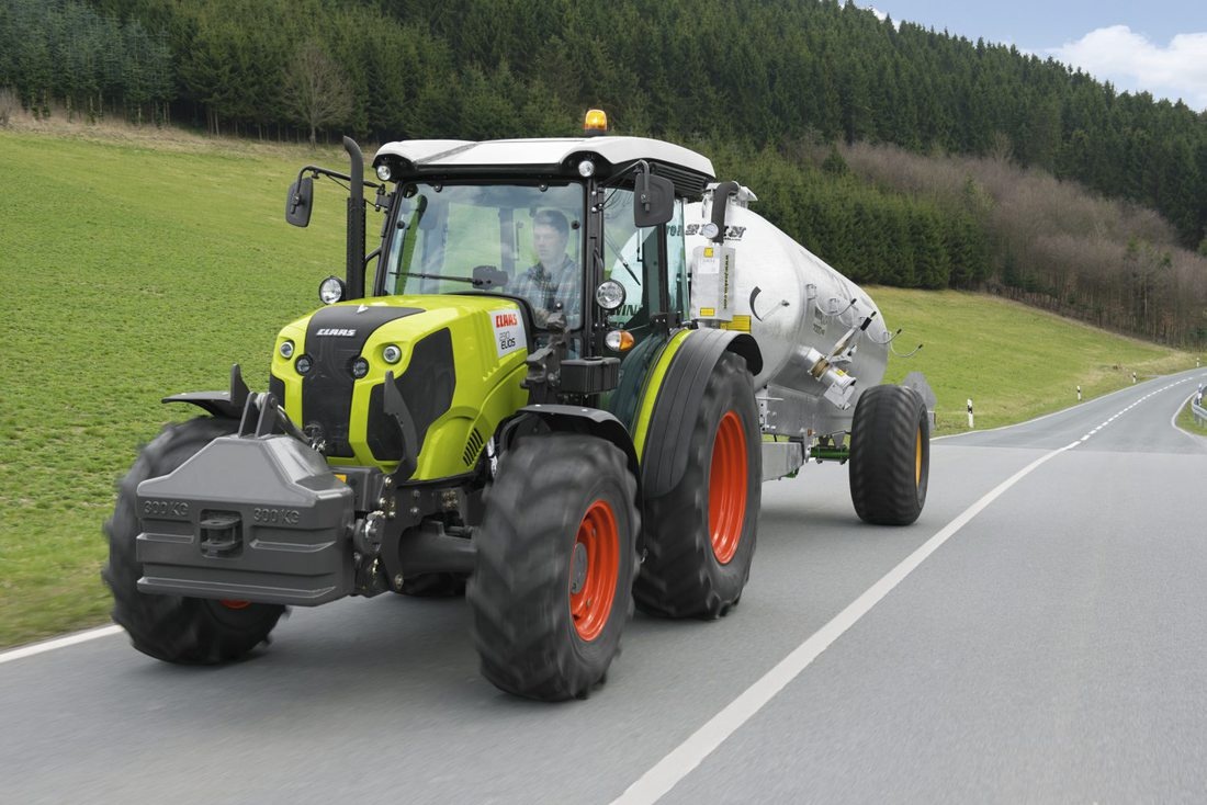 Claas Elios 240 4WD Tractor Specs & Dimensions (2014 - 2017) | LECTURA ...