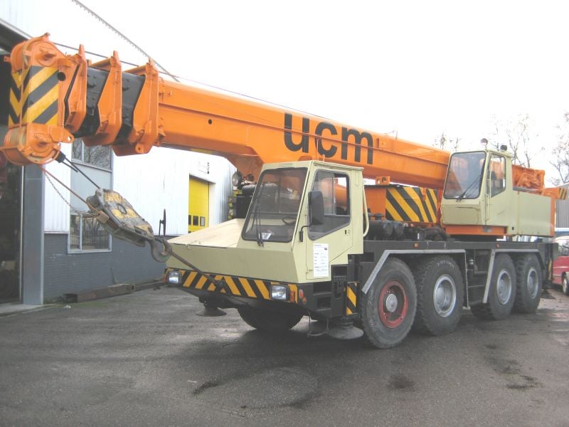 Krupp 60 GMT-AT (11,0 t) crane - load chart, specs & dimensions (1997 ...