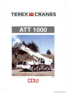Terex-PPM ATT 1000 (2,15) 8x6x8 crane - load chart, specs & dimensions ...