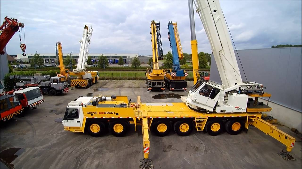 Grove GMK 6220 (12x6x12) crane - load chart, specs & dimensions (2000 ...