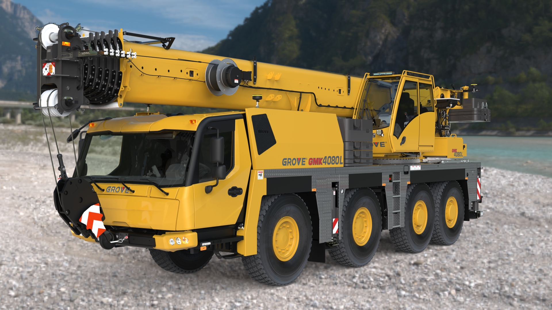 Grove GMK4080L crane - load chart, specs & dimensions (2024 - 2025 ...