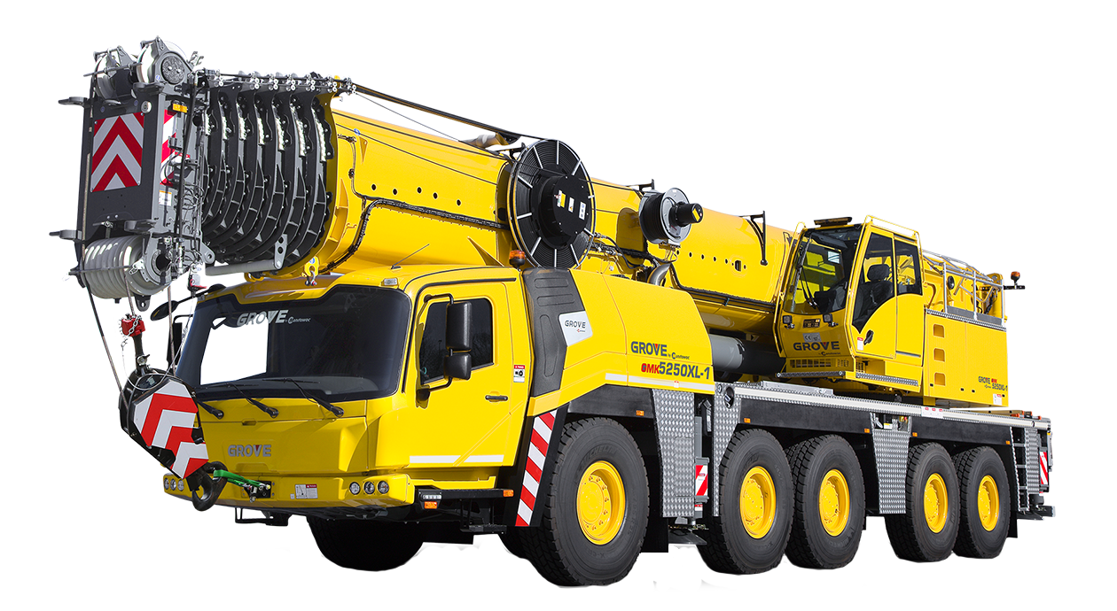 Grove GMK5250XL-1 crane - load chart, specs & dimensions (2019 - 2025 ...