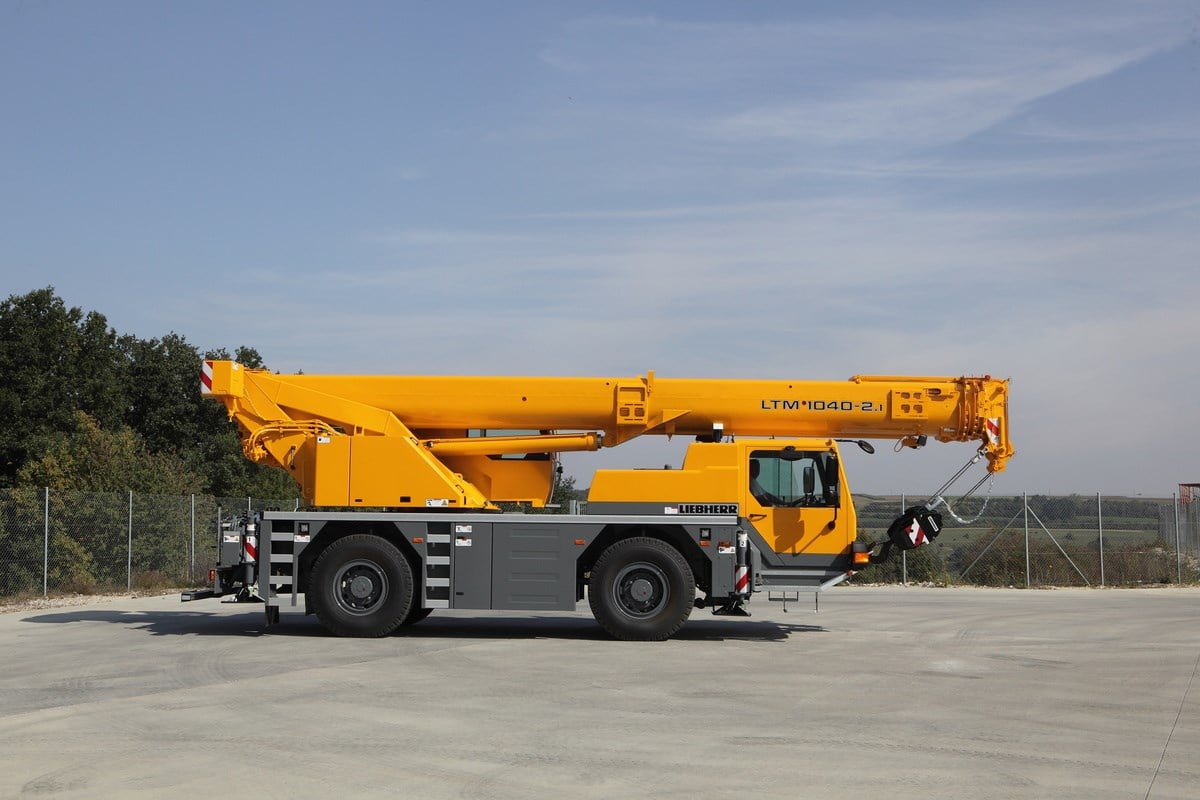 Liebherr LTM 1040-2.1 crane - load chart, specs & dimensions (2006 ...