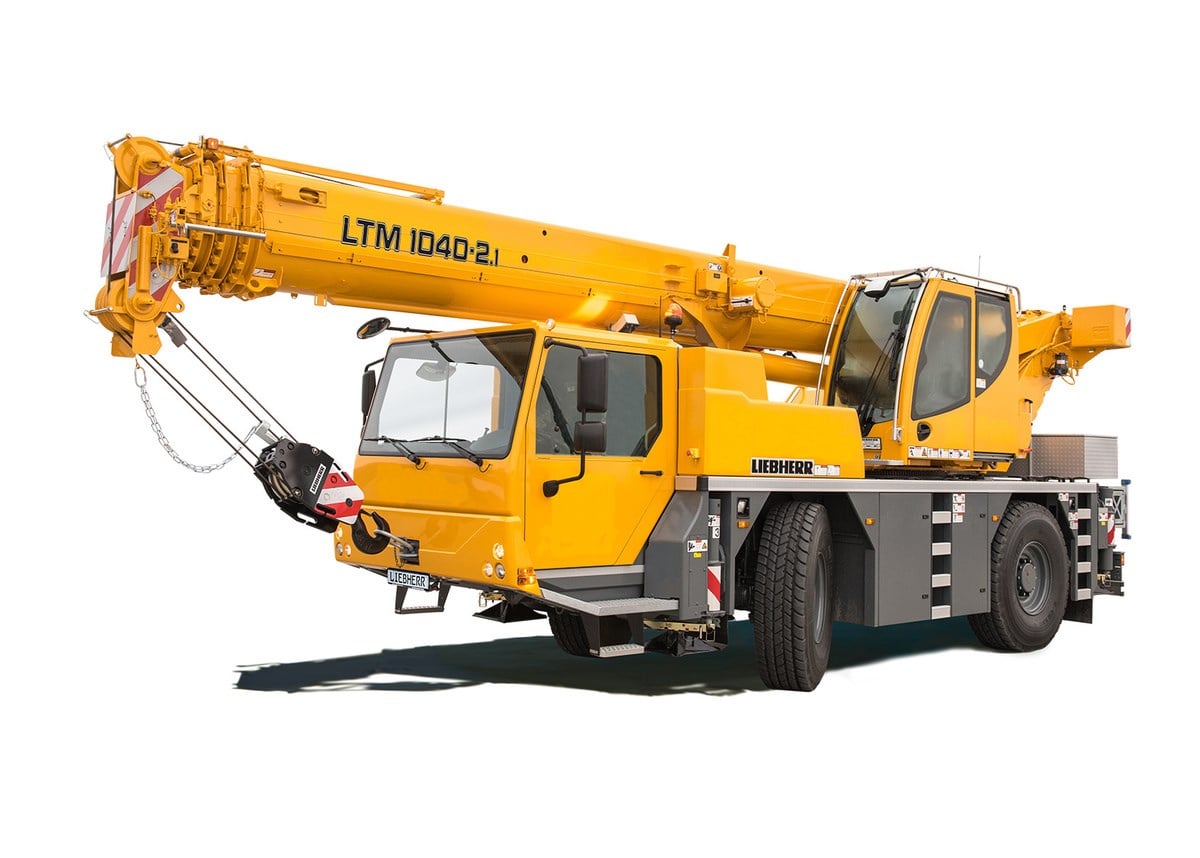 Liebherr LTM 1040-2.1 crane - load chart, specs & dimensions (2021 - 2025) | LECTURA Specs