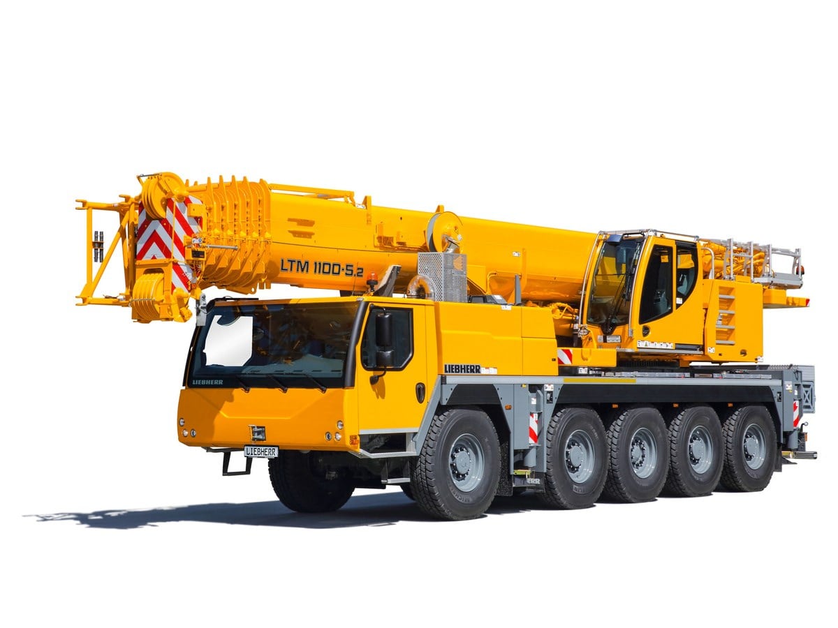 Liebherr LTM 1100-5.2 crane - load chart, specs & dimensions (2007 ...