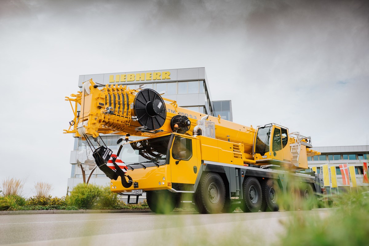 Liebherr LTM 1150-5.3 crane - load chart, specs & dimensions (2021 ...