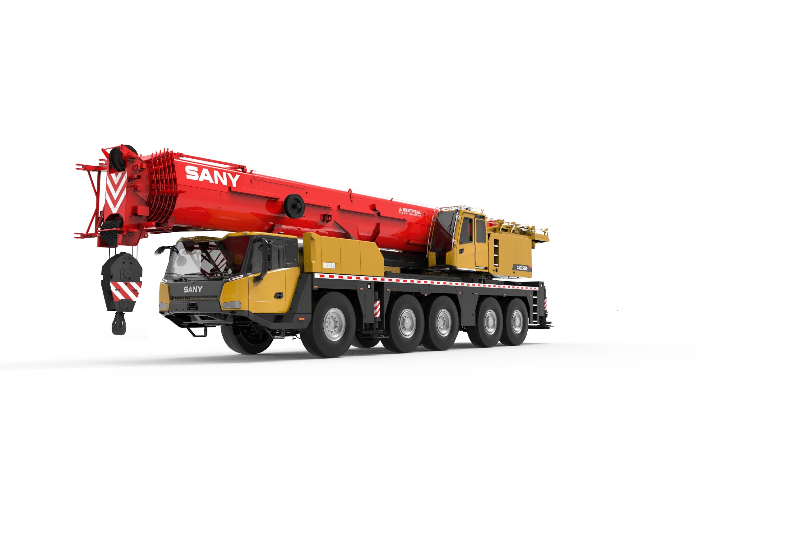 Sany SAC2500E crane - load chart, specs & dimensions (2023 - 2025 ...