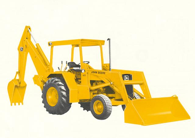 John Deere Construction 410 Backhoe Loader Specs & Dimensions (1976 - 2021) | LECTURA Specs
